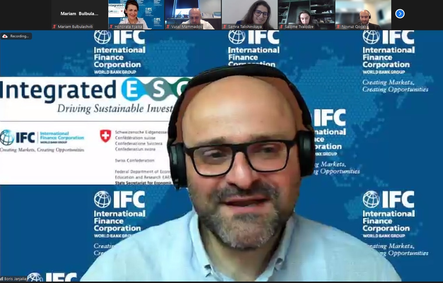 IFC ESG Advisory Program in Europe and Central Asia organized a two-day online workshop on ESG ...